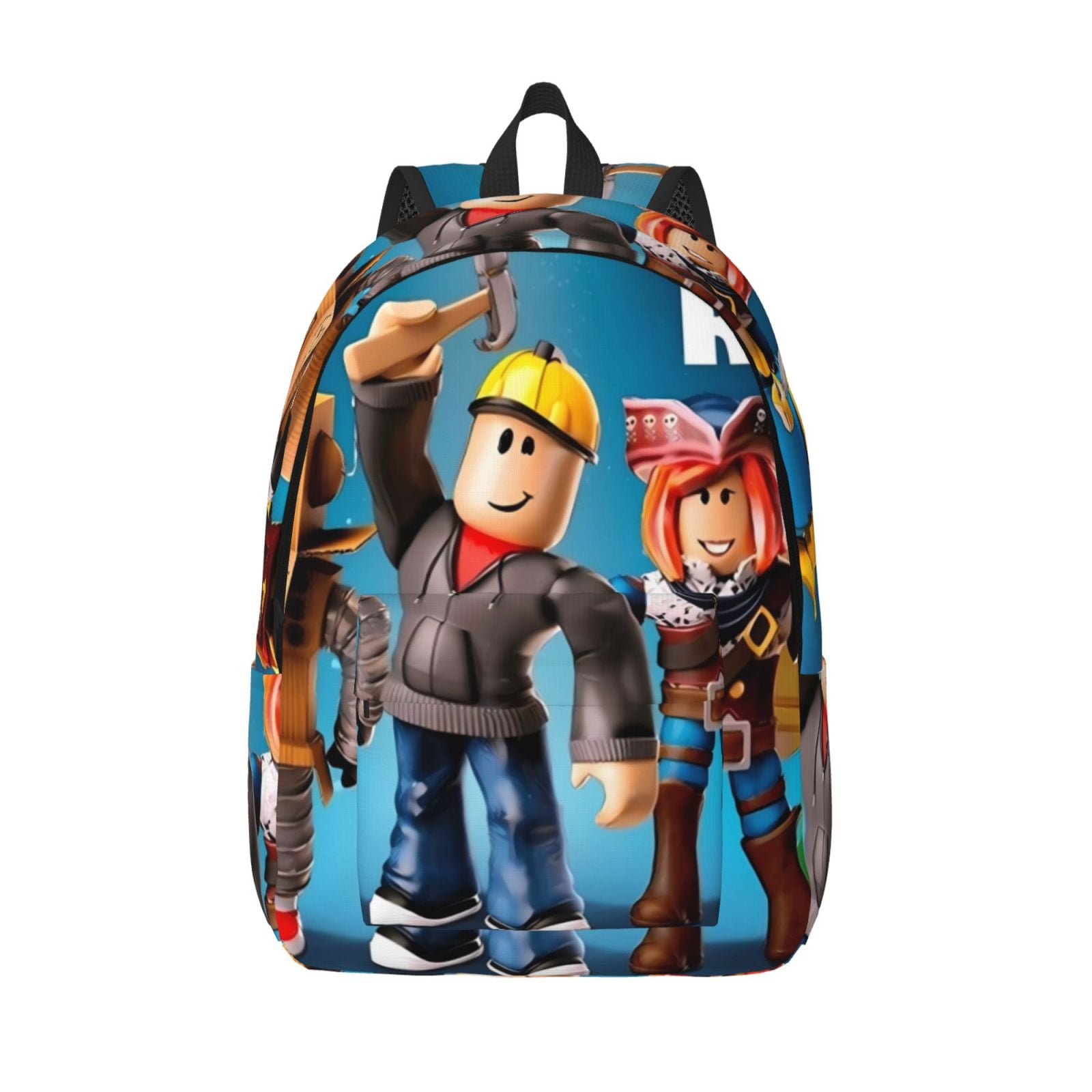 Horeoi Roblox Print Laptop Backpack - Adjustable Shoulder Straps, Water ...