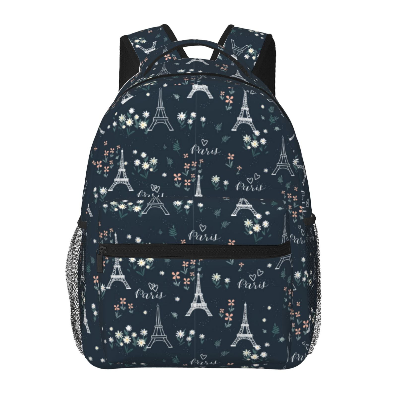 Horeoi Romantic Eiffel Tower Print Eco-Friendly Lightweight Student ...