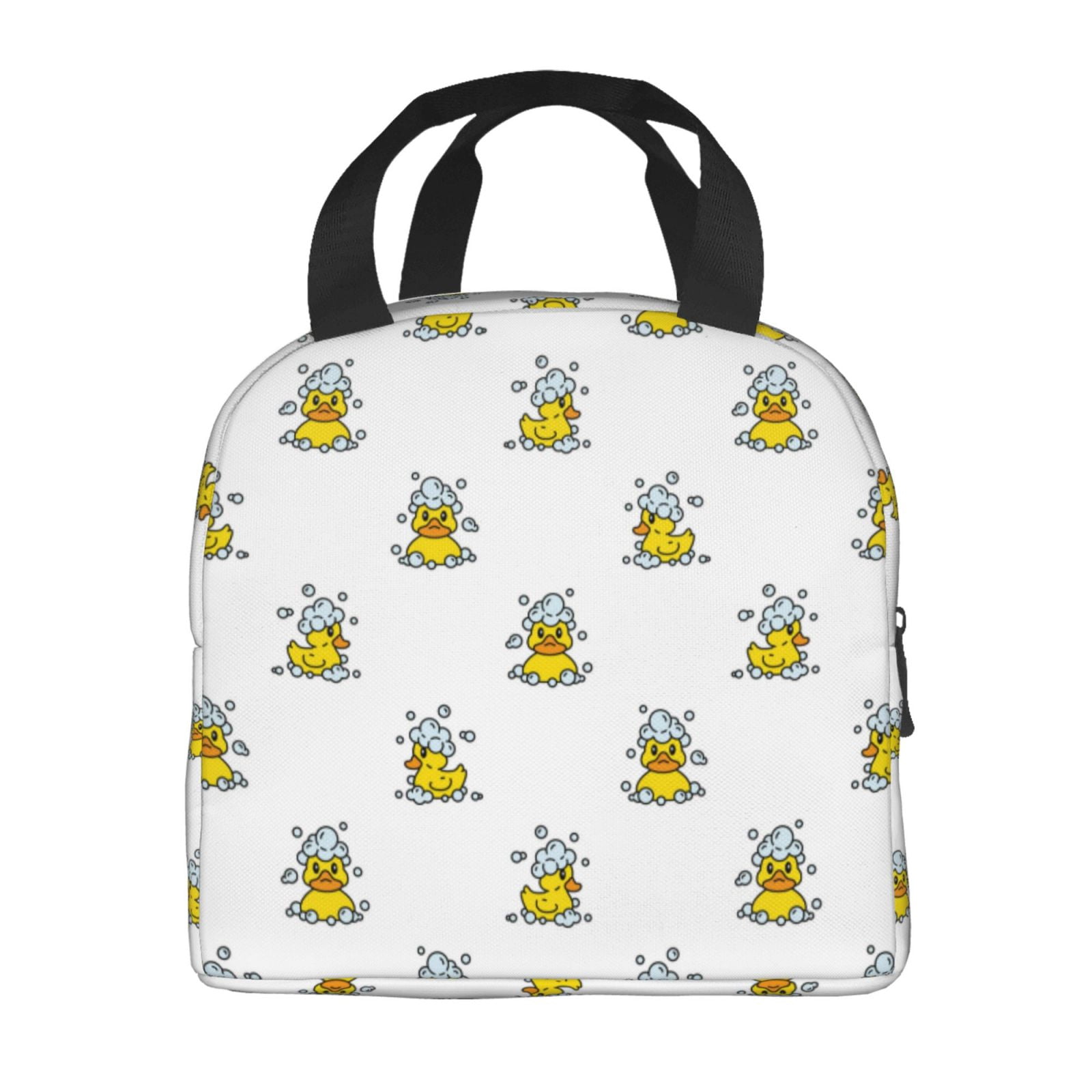 Horeoi Rubber Duck Showe Pattern Lunch Bag for Work Picnic Travel Use ...