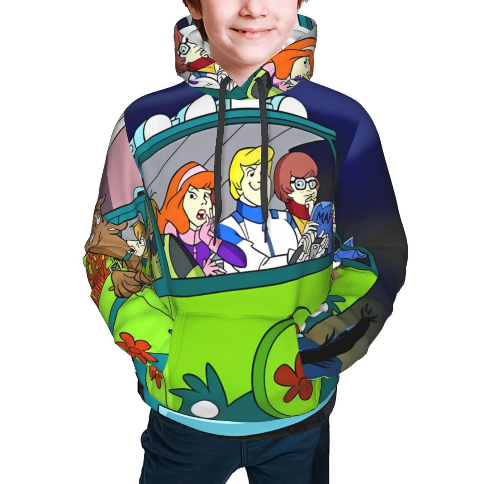 Horeoi Scooby-Doo Print Quality Youth Kids Hooded Pullover Sweatshirt ...