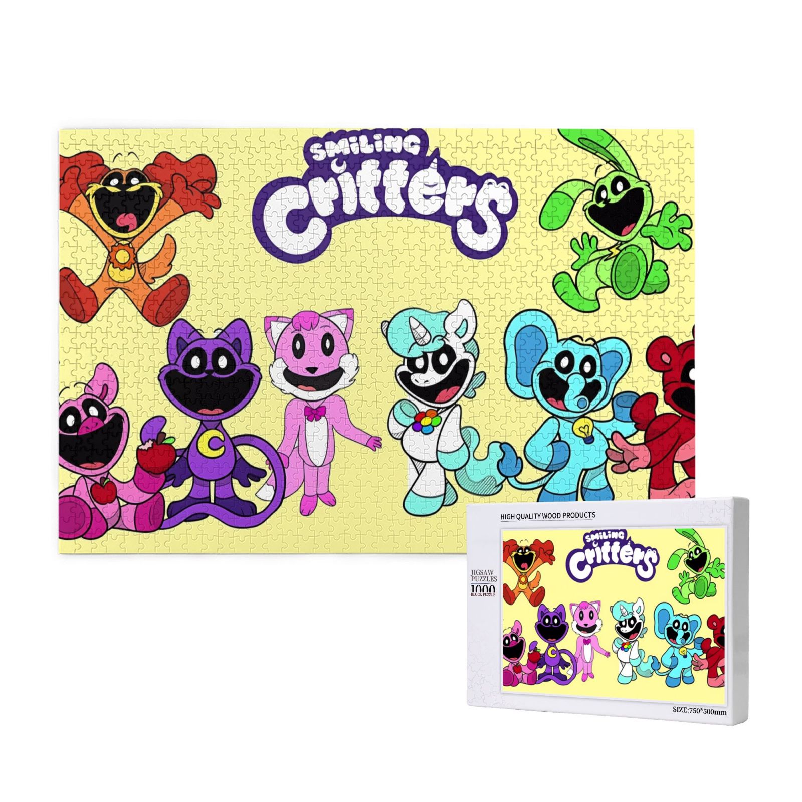 Horeoi Smiling Critters Print 1000 Piece Picture Puzzle, Enlightenment ...