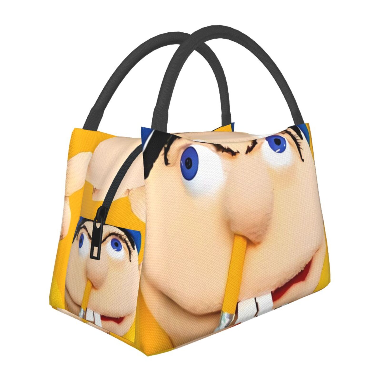 Horeoi Sml Jeffy Pattern Portable Lunch Insulated Bag Lunch Bag ...