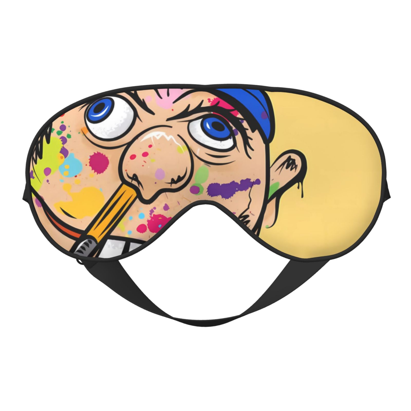 Horeoi Sml Jeffy Print Eye Mask Comfortable Blindfold Super Soft Eye ...