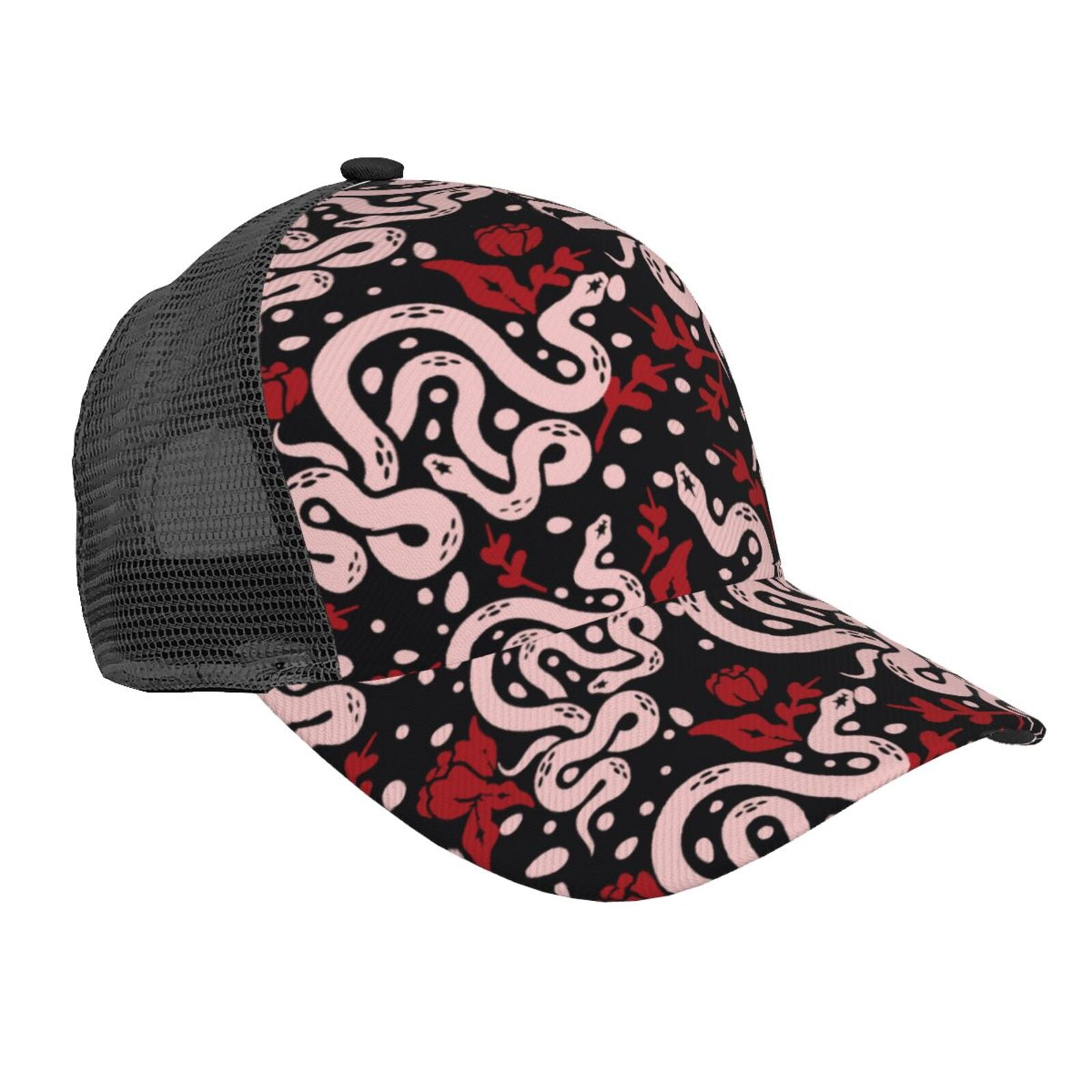 Horeoi Snake And Rose Pattern Baseball Cap, Retro Adjustable Dad Hats ...