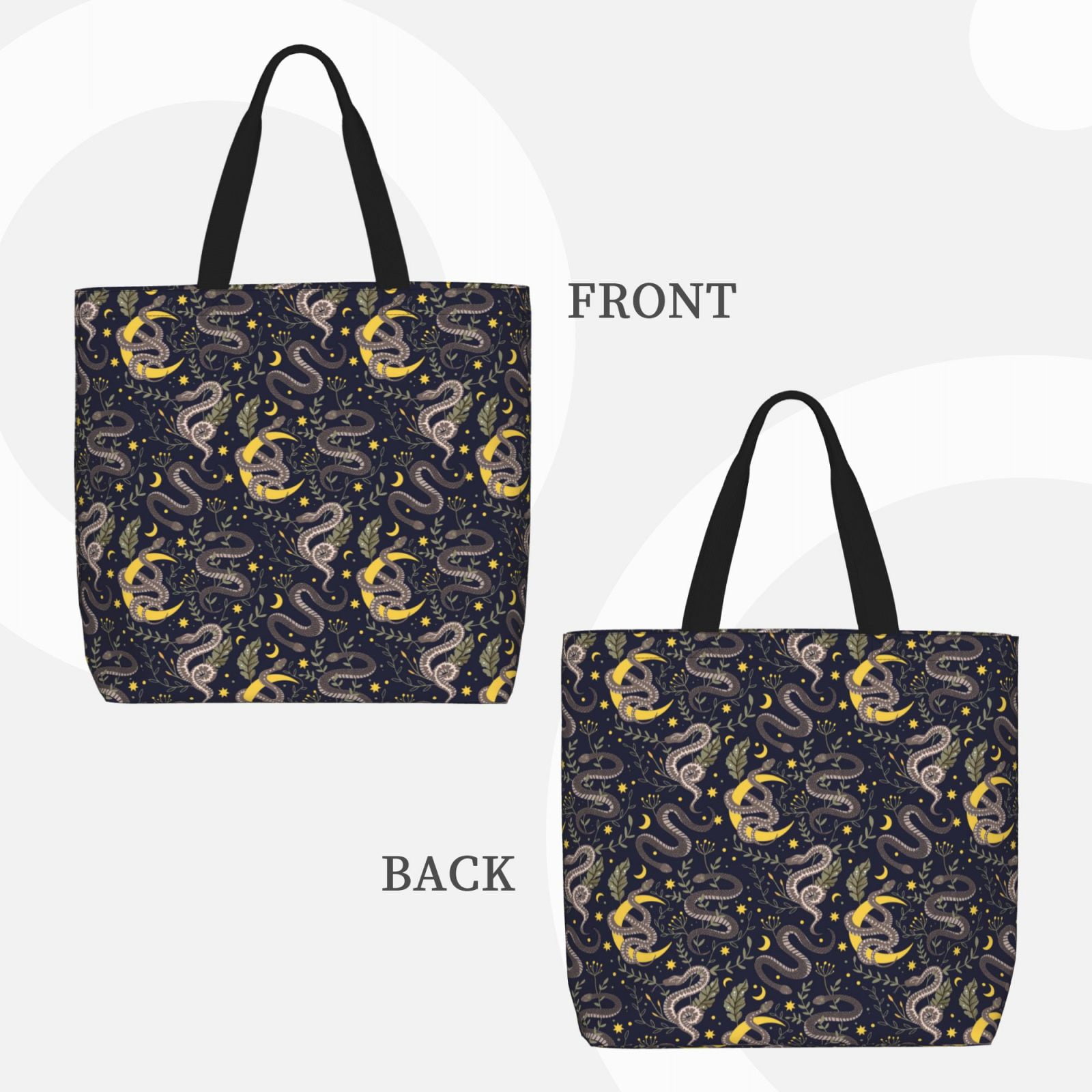 Horeoi Snake Sleep for Reinforced Shoulder Tote Bag Scratch-Proof ...
