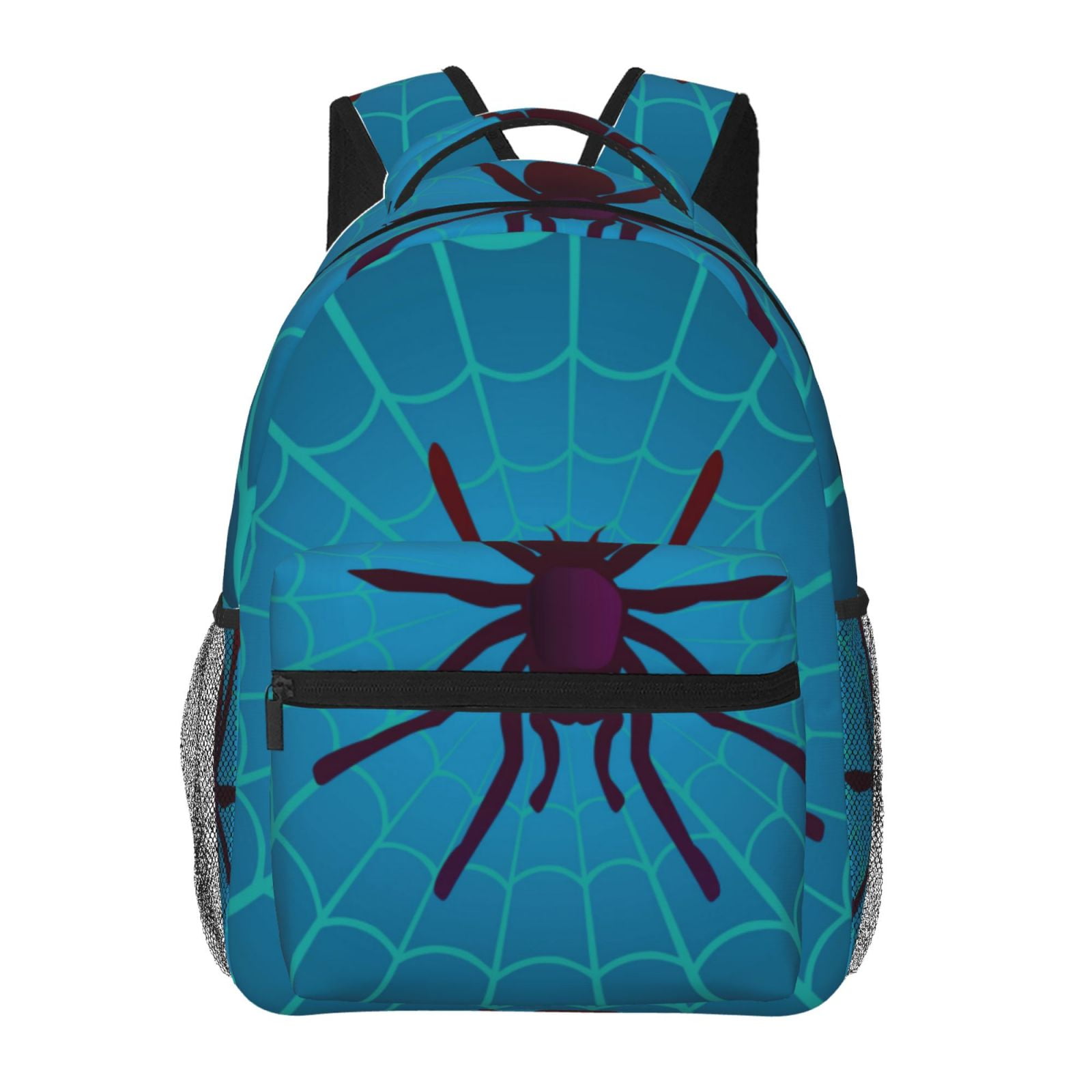 Horeoi Spider And Cobweb Print Eco-Friendly Lightweight Student Backpack for School Travel ...