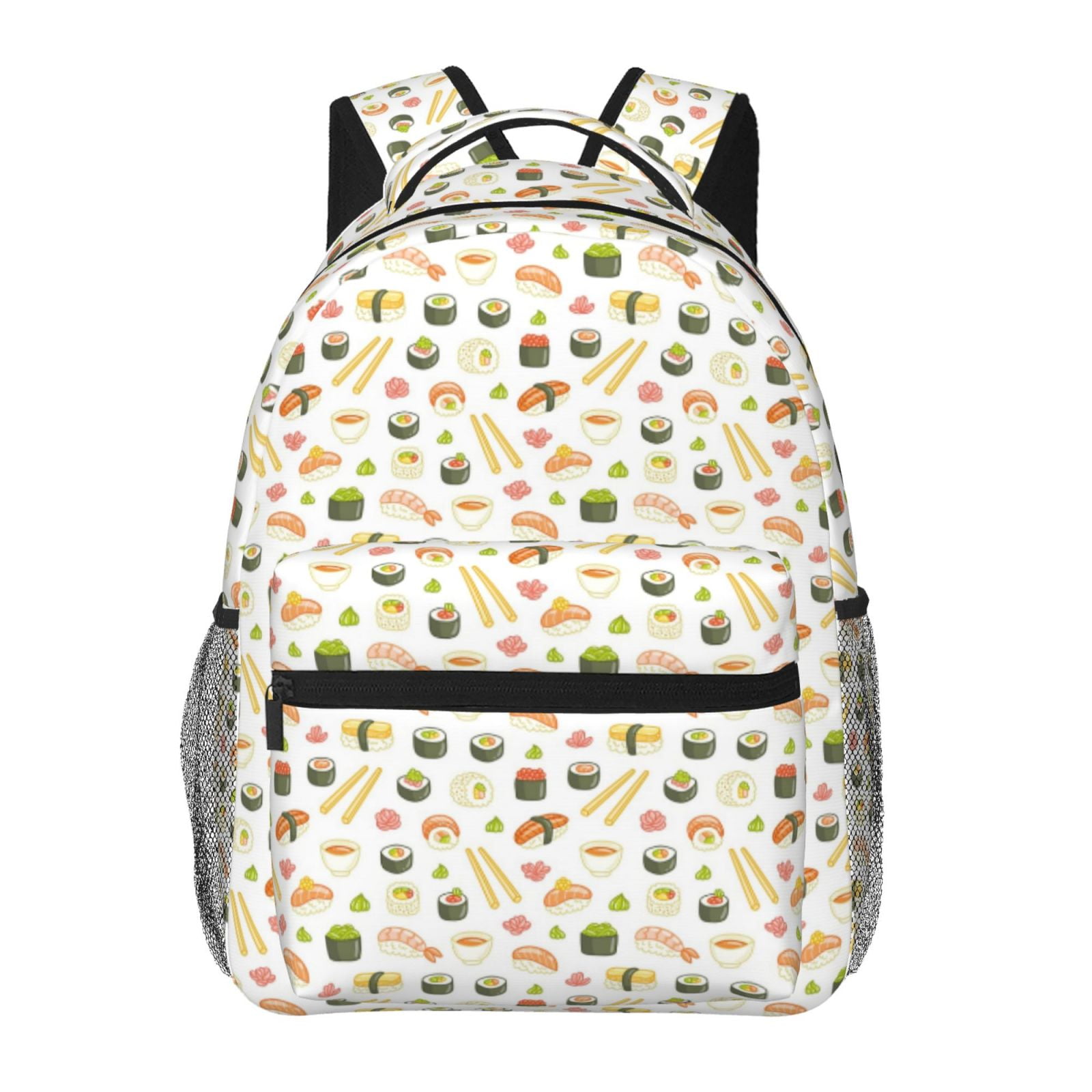 Horeoi Sushi and Rolls Print Eco-Friendly Lightweight Student Backpack ...