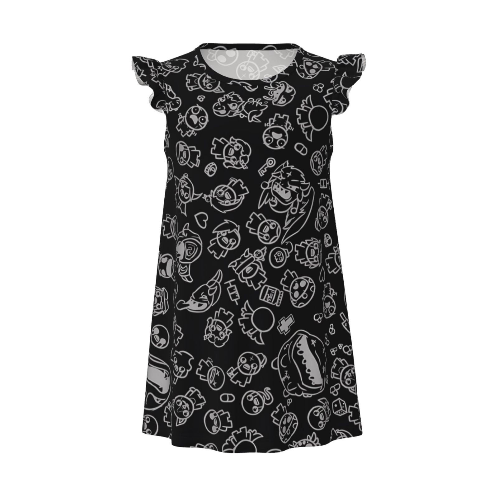 Horeoi The Binding of Isaac Print Girls Princess Nightgowns Flutter ...