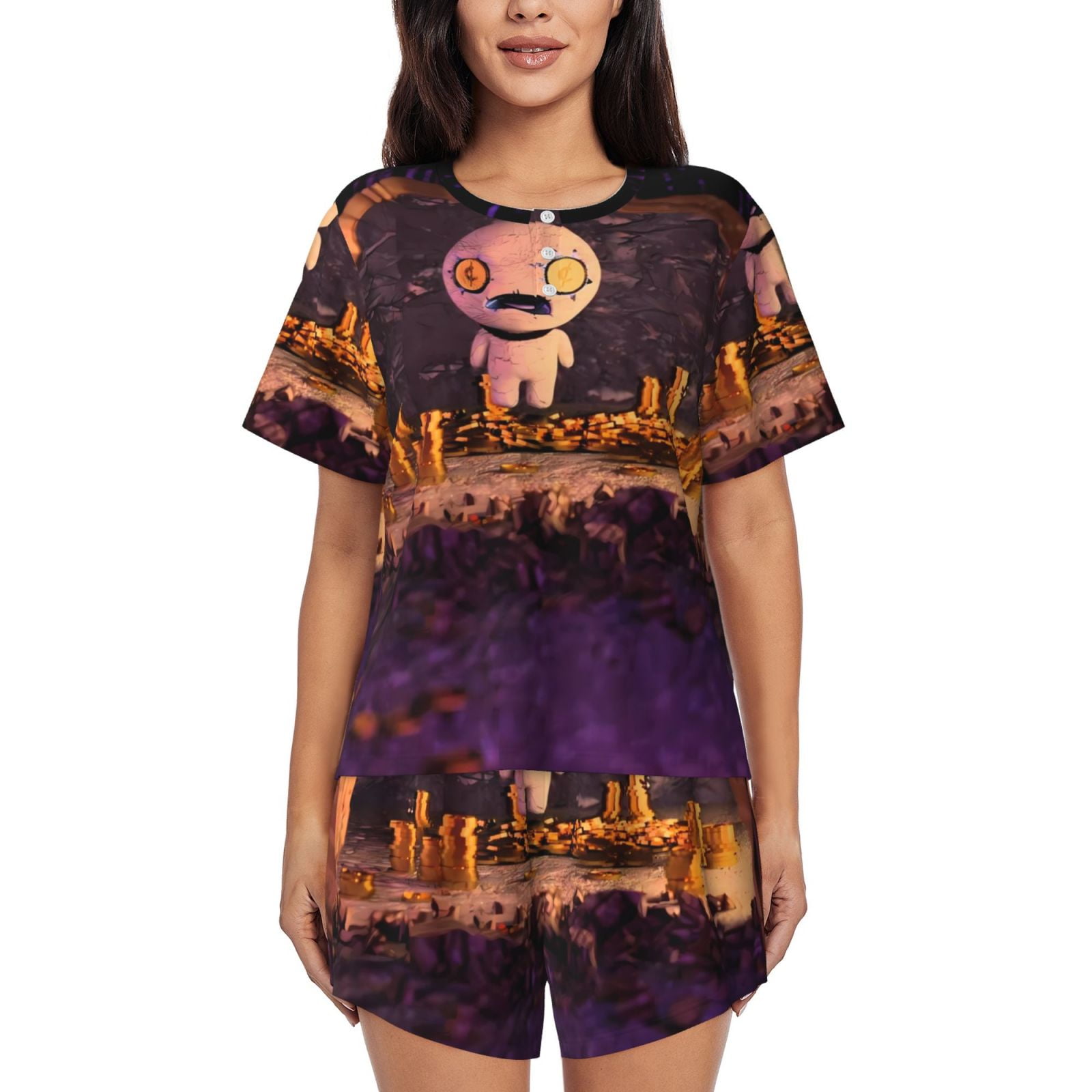 Horeoi The Binding of Isaac Print Girls Princess Nightgowns Flutter ...