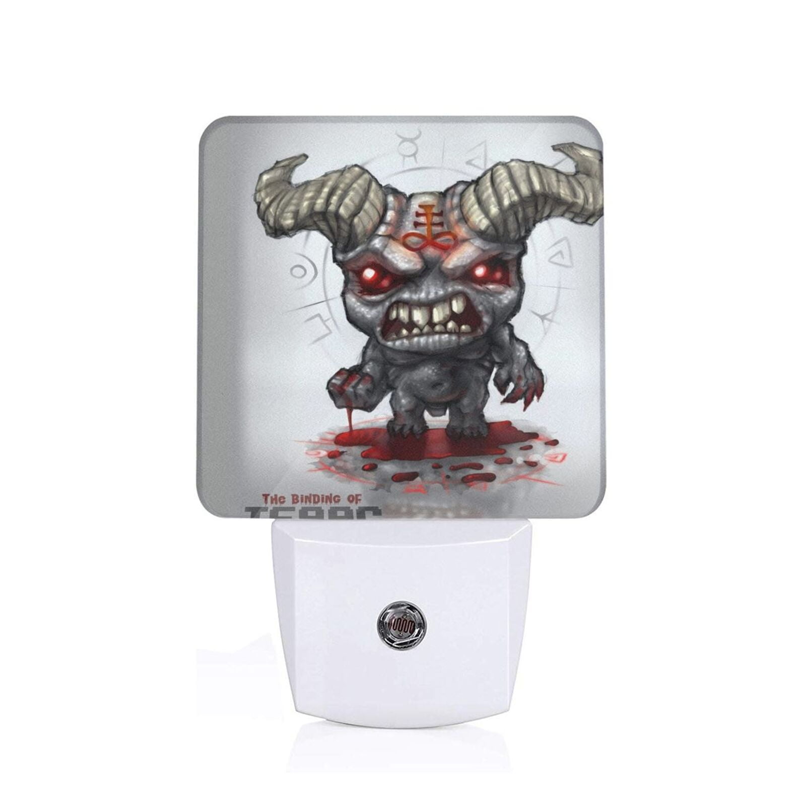 Horeoi The Binding of Isaac Print Plug-in LED Night Light Auto Dusk to ...