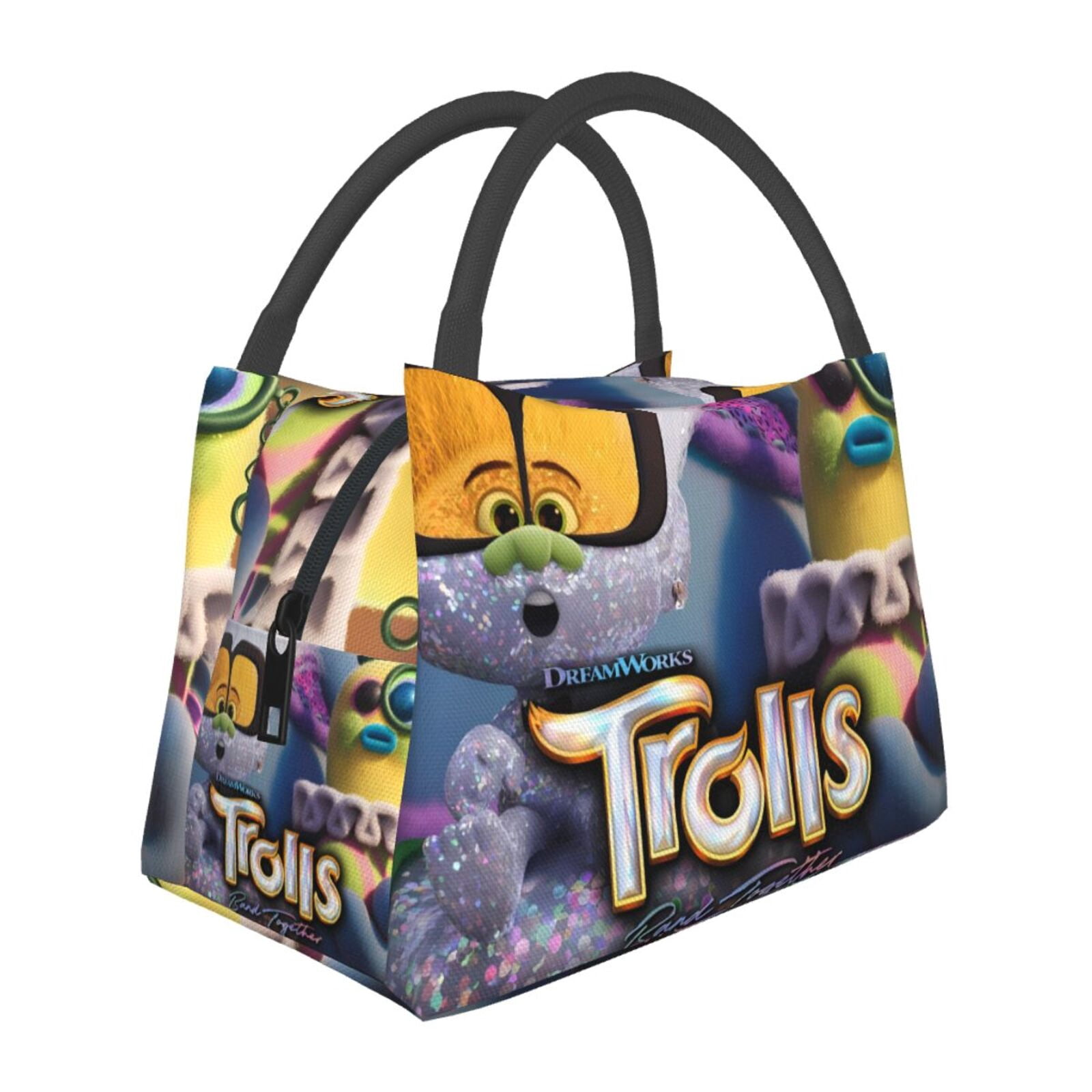 Horeoi Trolls Band Together Pattern Portable Lunch Insulated Bag Lunch ...