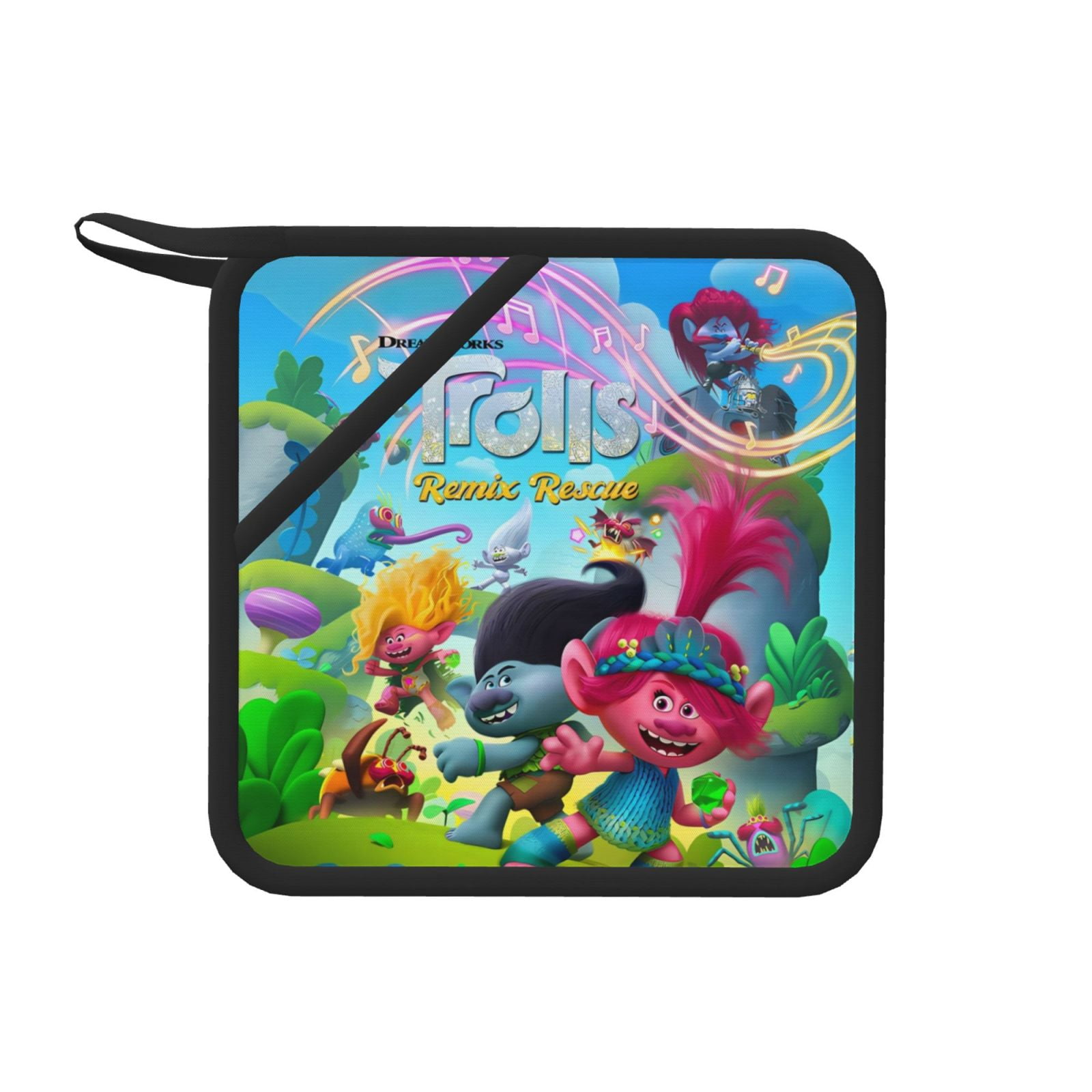 Horeoi Trolls Band Together Print Heat Resistant Mat for Air Fryer,Deep ...