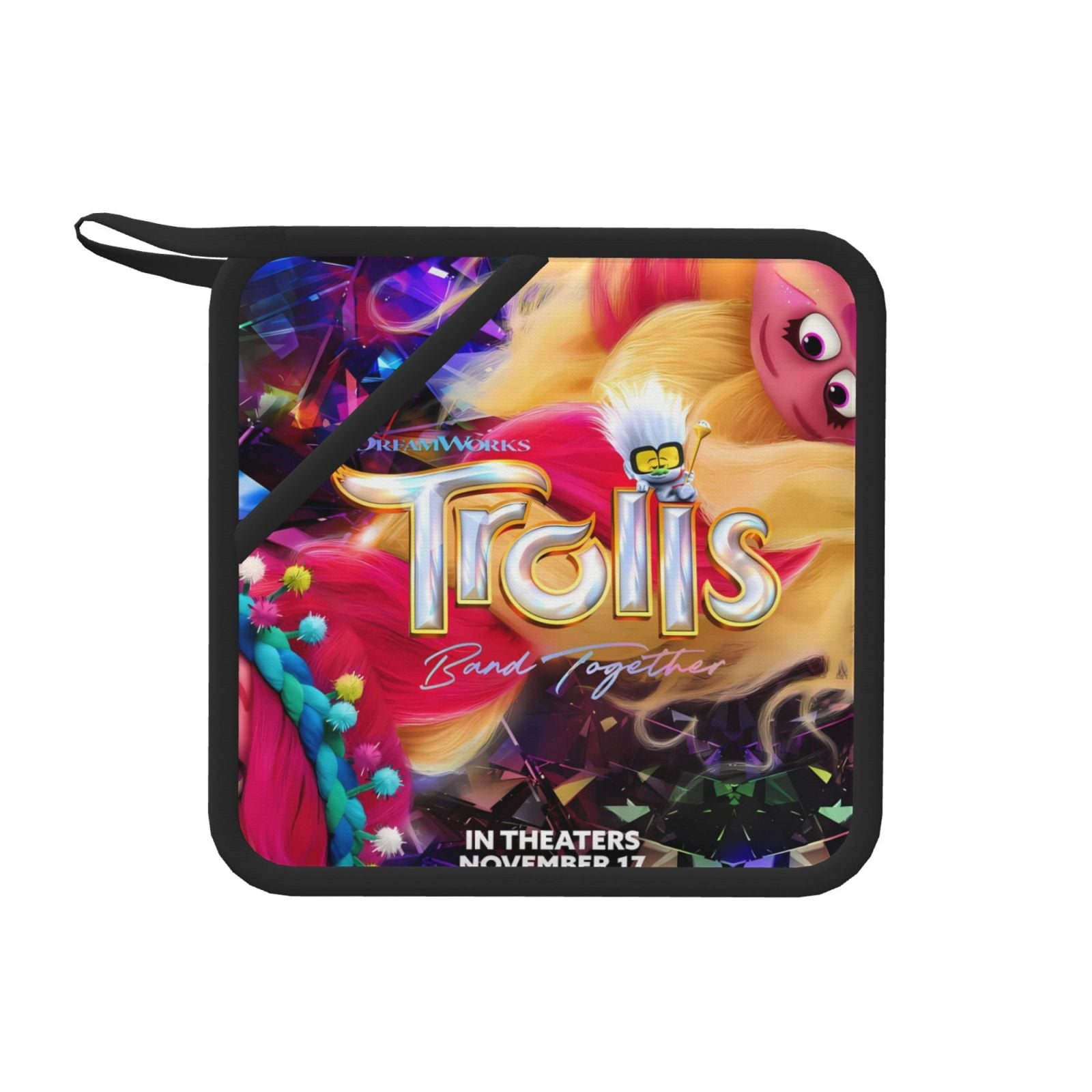 Horeoi Trolls Band Together Print Heat Resistant Mat for Air Fryer,Deep ...