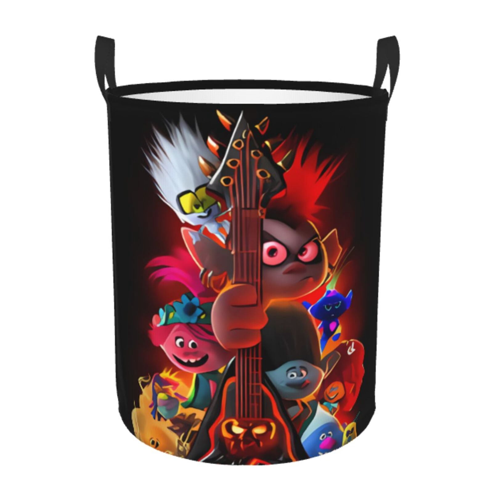 Horeoi Trolls Band Together Print Large Laundry Basket Waterproof Round ...