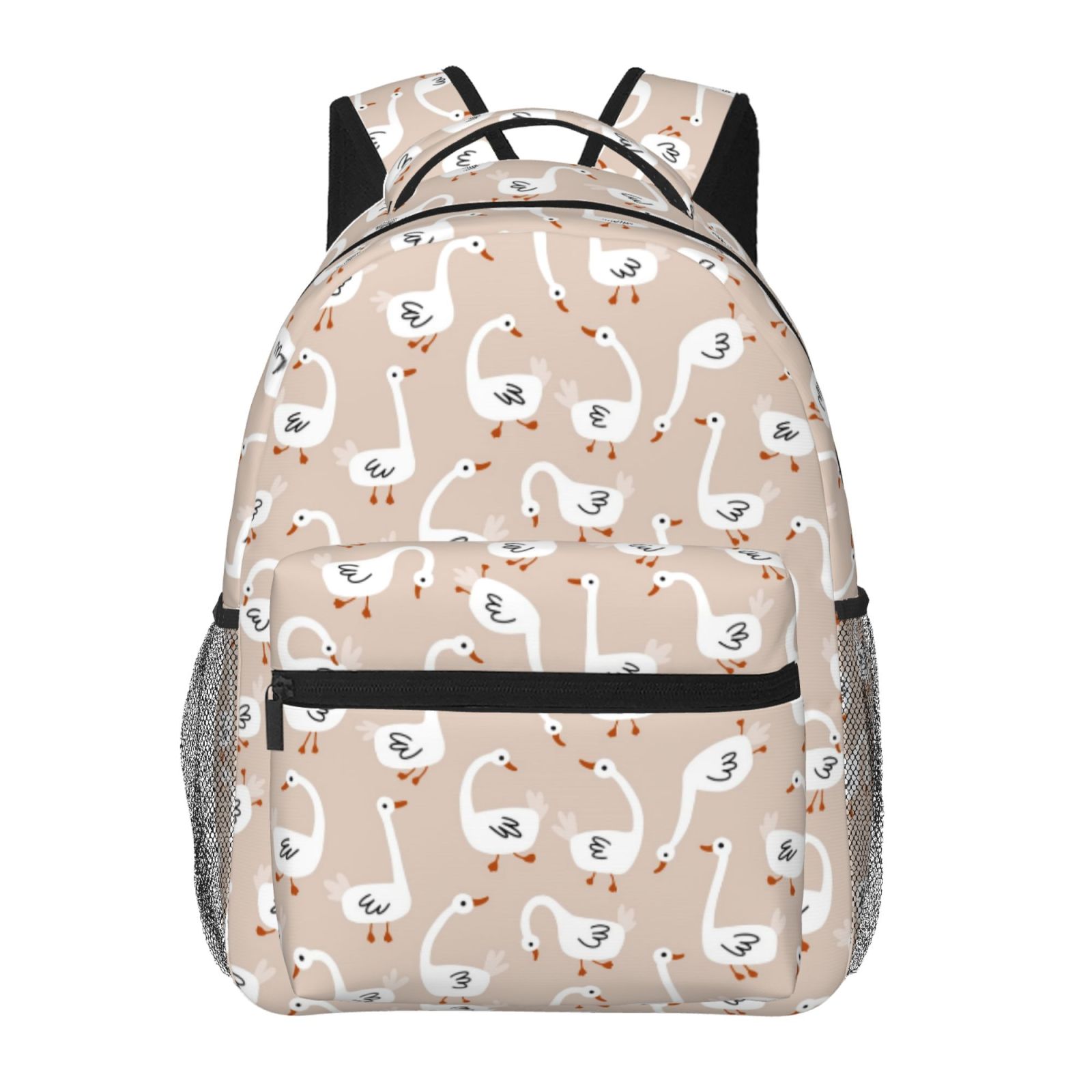 Horeoi White Goose Print Eco-Friendly Lightweight Student Backpack for ...