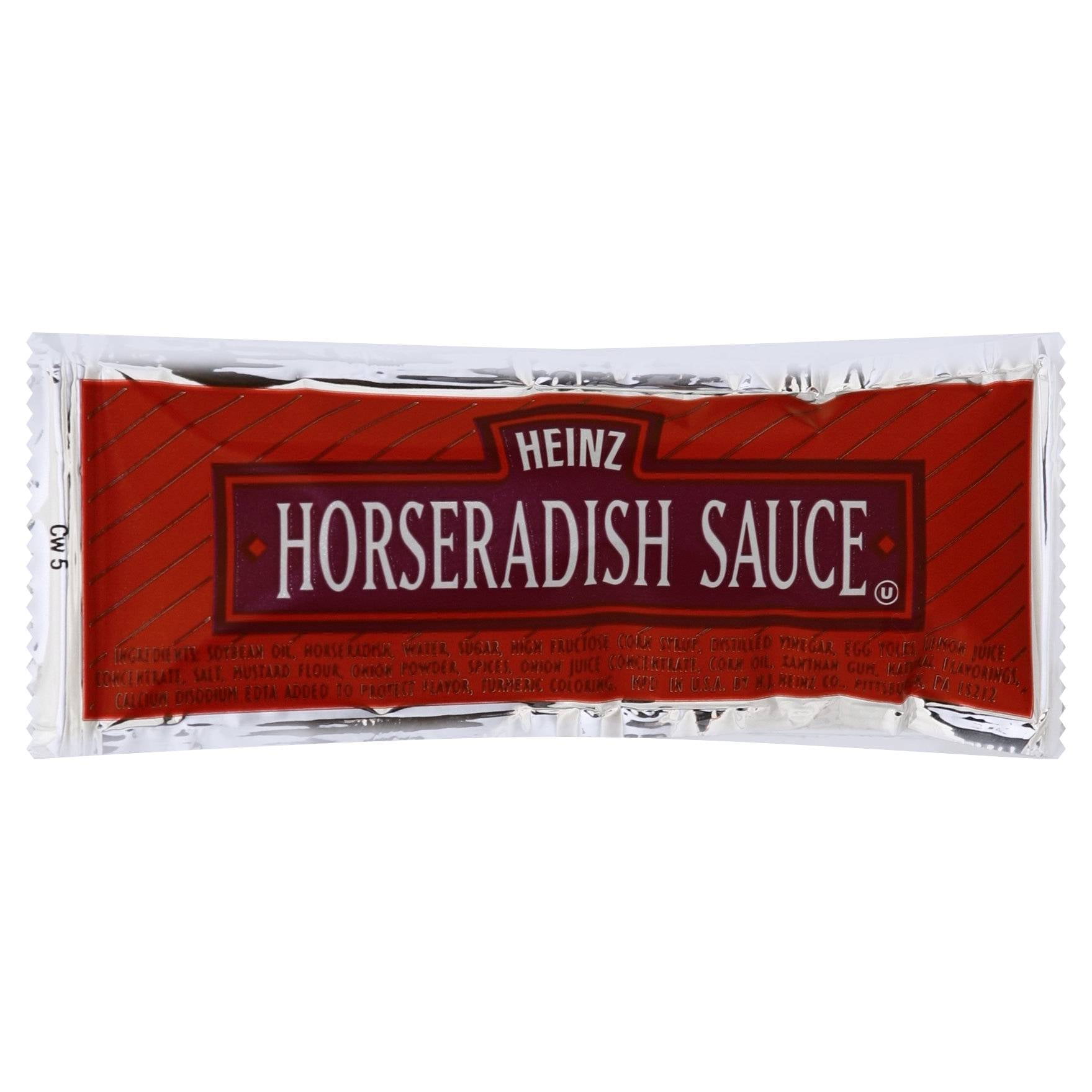 Heinz Horseradish Sauce, Tangy Flavor, Single Serve 12 g Pack, Pack of ...