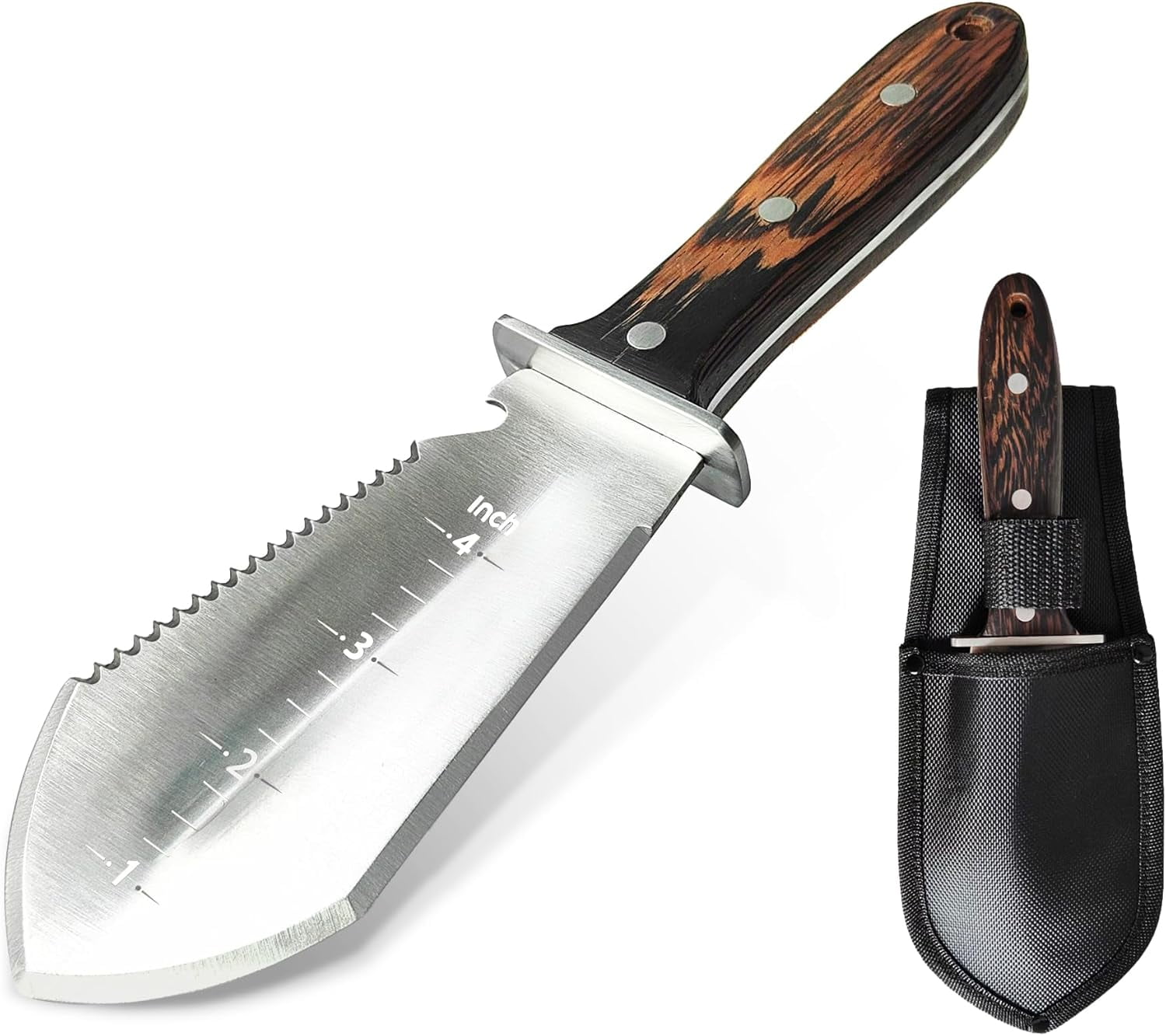 Hori Hori Garden Knife Heavy-Duty small gardening Trowel, for quick ...