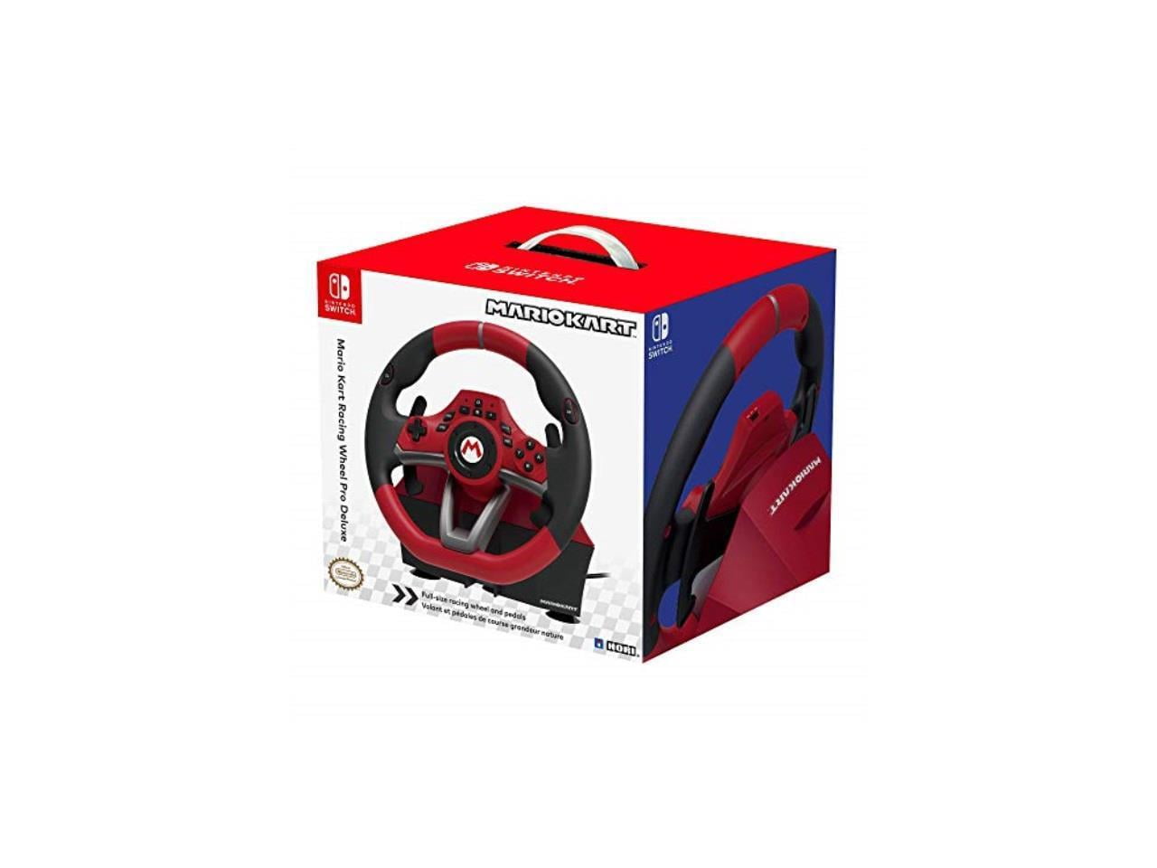 Hori - Nintendo Switch, Super Mario Kart Pro Racing Wheel, Red/Black ...