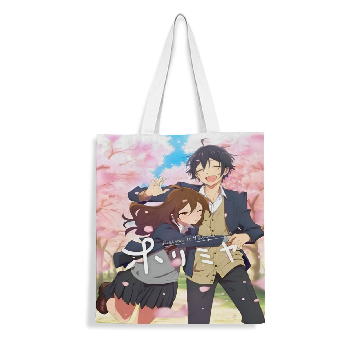 Hori-san and Miyamura-kun canvas Tote Bag for Women Aesthetic Cute Cat ...