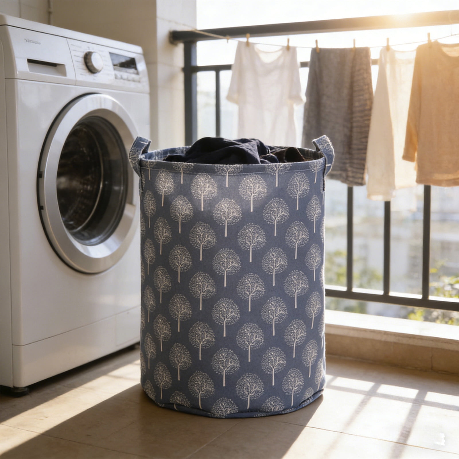 Horivan 1 Counts Collapsible Laundry Hamper Basket with Handles Large ...