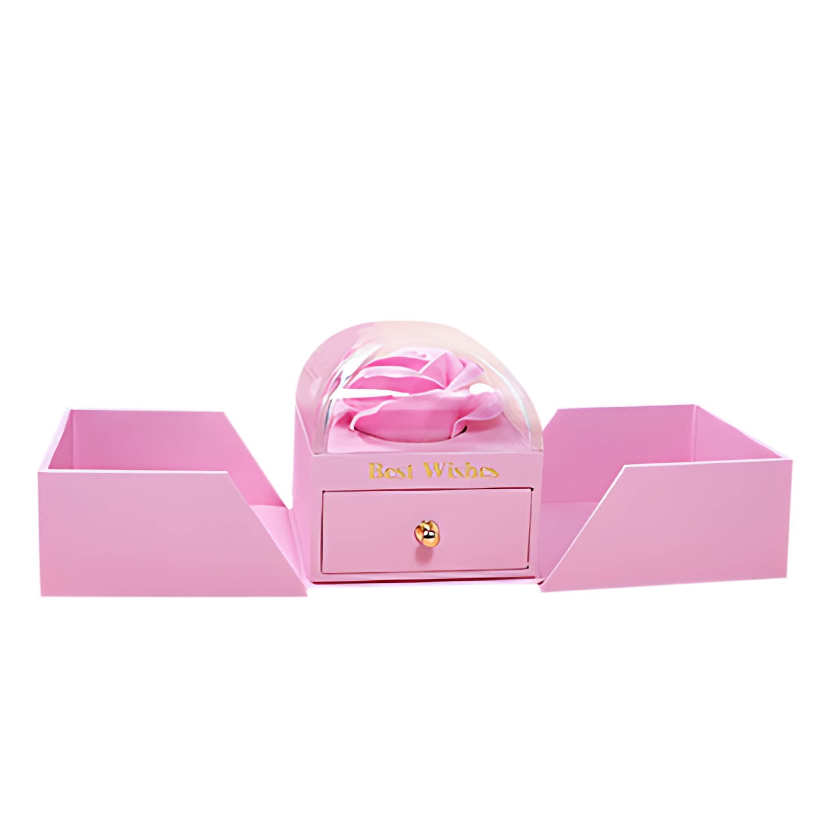 Horivan 1 Counts Romantic Double Opening Rose Jewelry Box with Soap ...