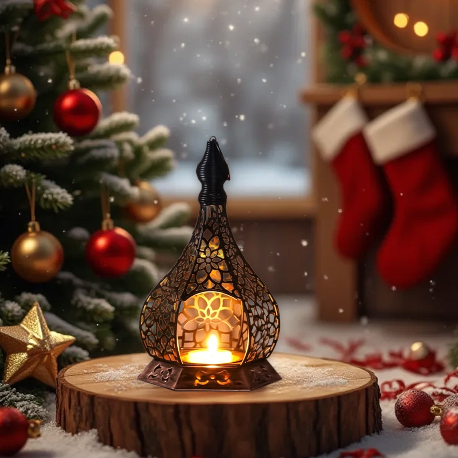 Horivan 1 Counts Vintage Iron Gourd Candlestick Holder with Hollow-Out ...