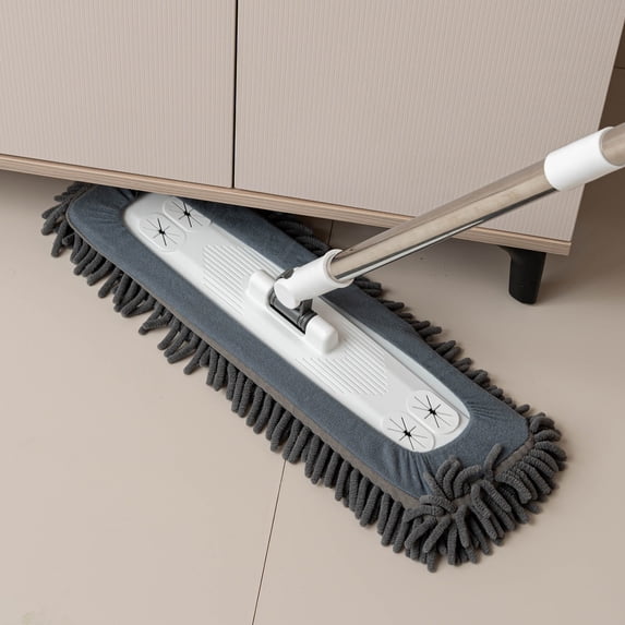 Horivan 143cm Self Wringing Flat Mop with Rotating Head, Wet Dry Floor ...