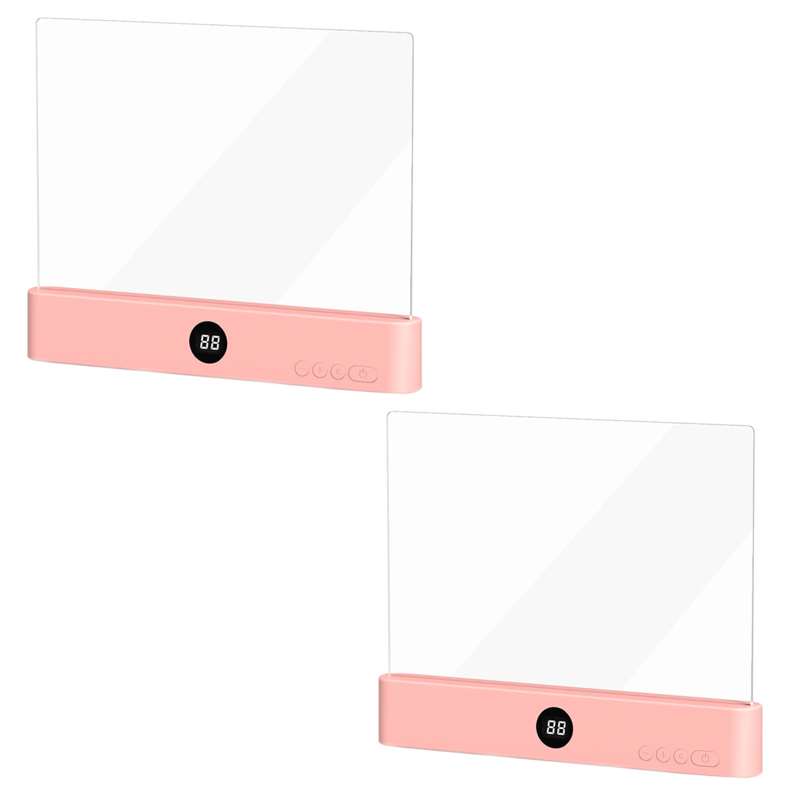 Horivan 2 Packs LED Transparent Reading Light Smart Touch Dimmer ...