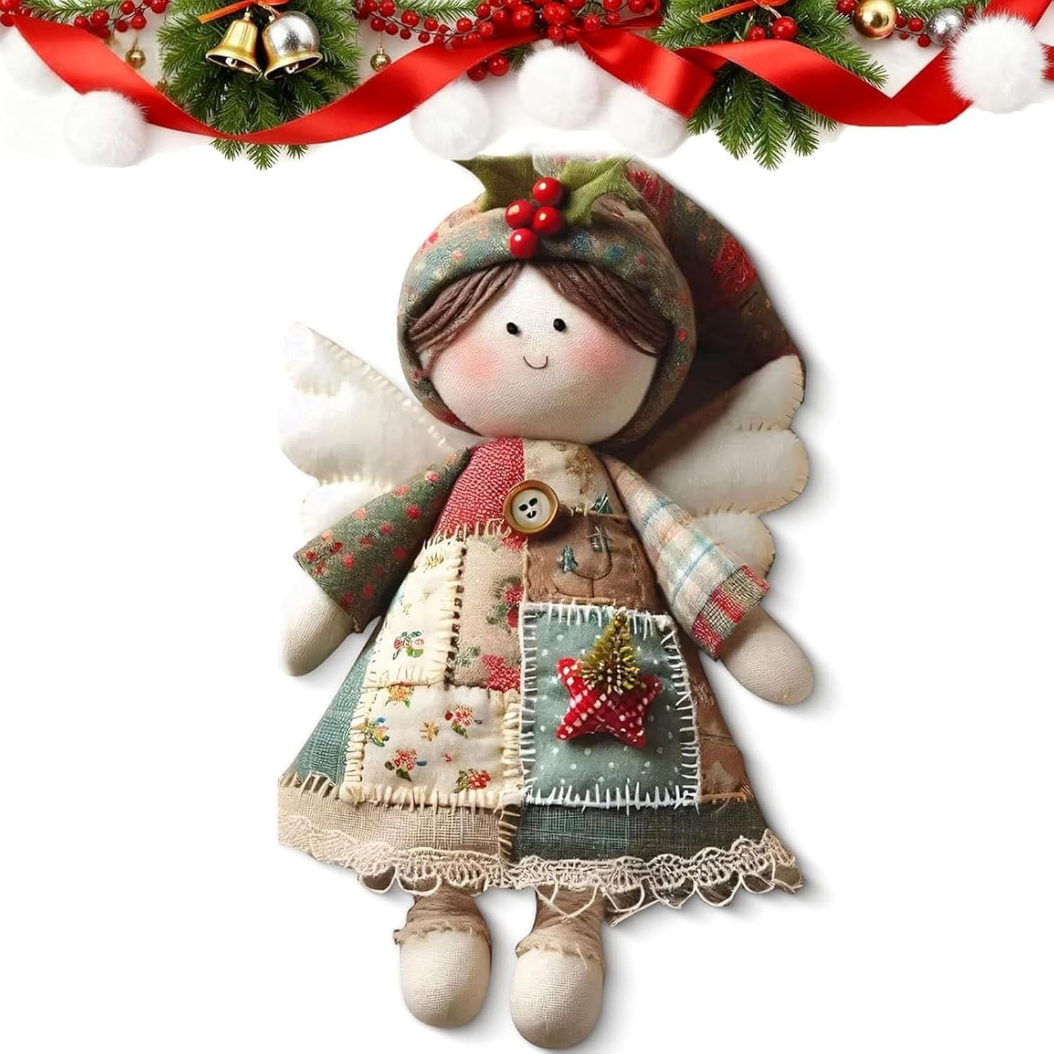 Horivan 2 Packs Vintage Christmas Angel Doll Sewing Kit DIY Handmade ...