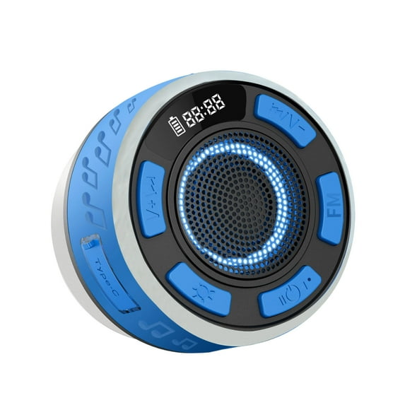 Horivan 3 Counts Waterproof Bluetooth Speaker with RGB Lights IPX7 ...