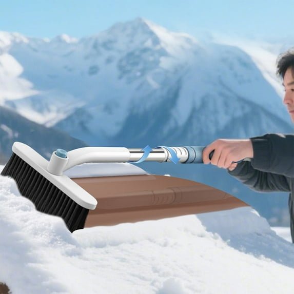 Horivan 4 Packs Car Snow Shovel Extendable Aluminum Alloy Ice Scraper ...