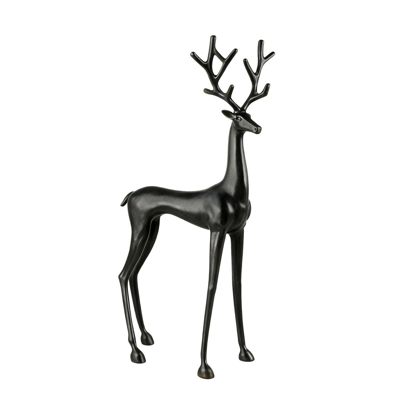 Horivan Antique European Style Metal Deer Statue Outdoor Garden Decor ...