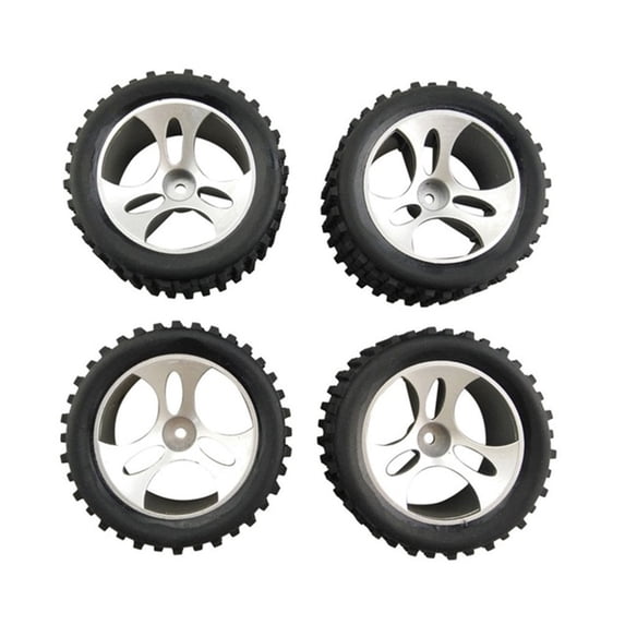 Horivan RC Car Wheels and Tires High Grip Off-Road Rubber Tires, 60.5mm ...