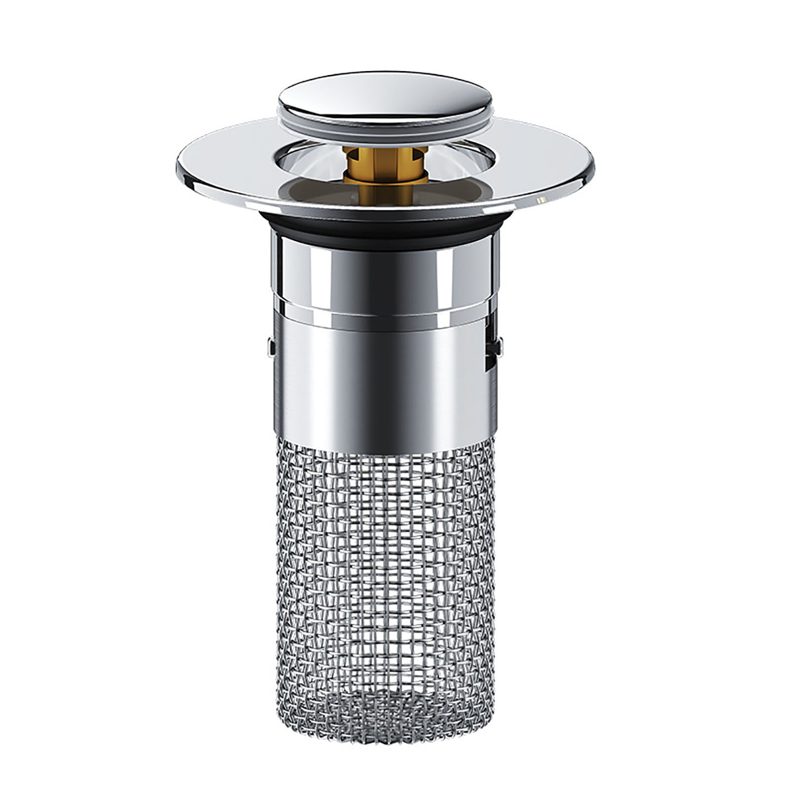 Horivan Stainless Steel Sink Strainer with Hair Catcher Removable ...