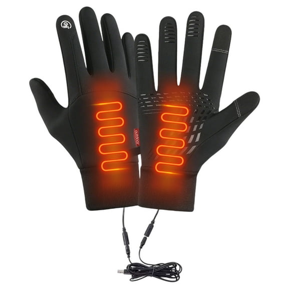 Horivan USB Heated Gloves for Men & Women, Waterproof Winter Gloves ...