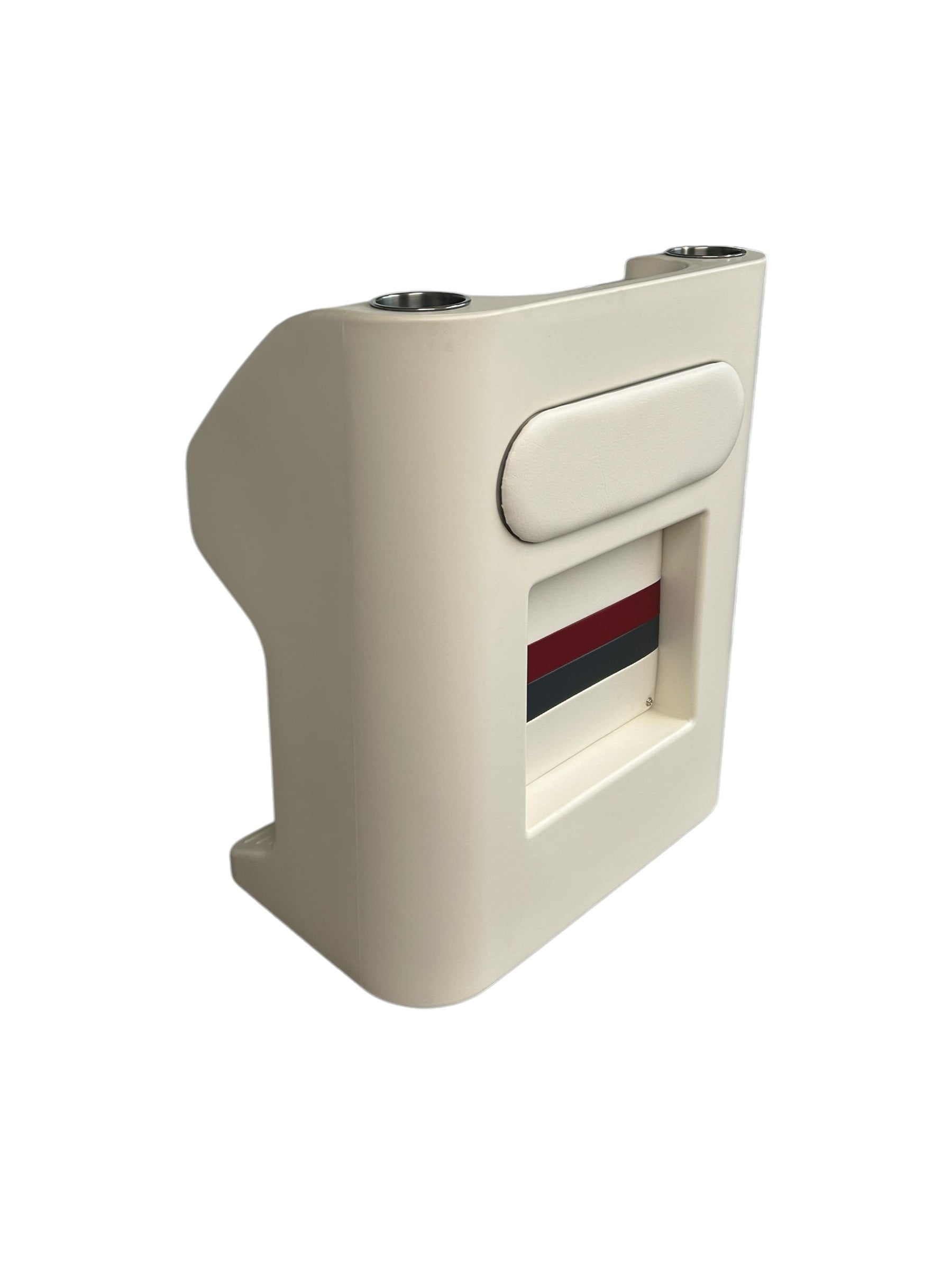 Horizon 3023-AAEC 27.75 in. Premium Series Steering Console, Helm White, Red & Charcoal ...