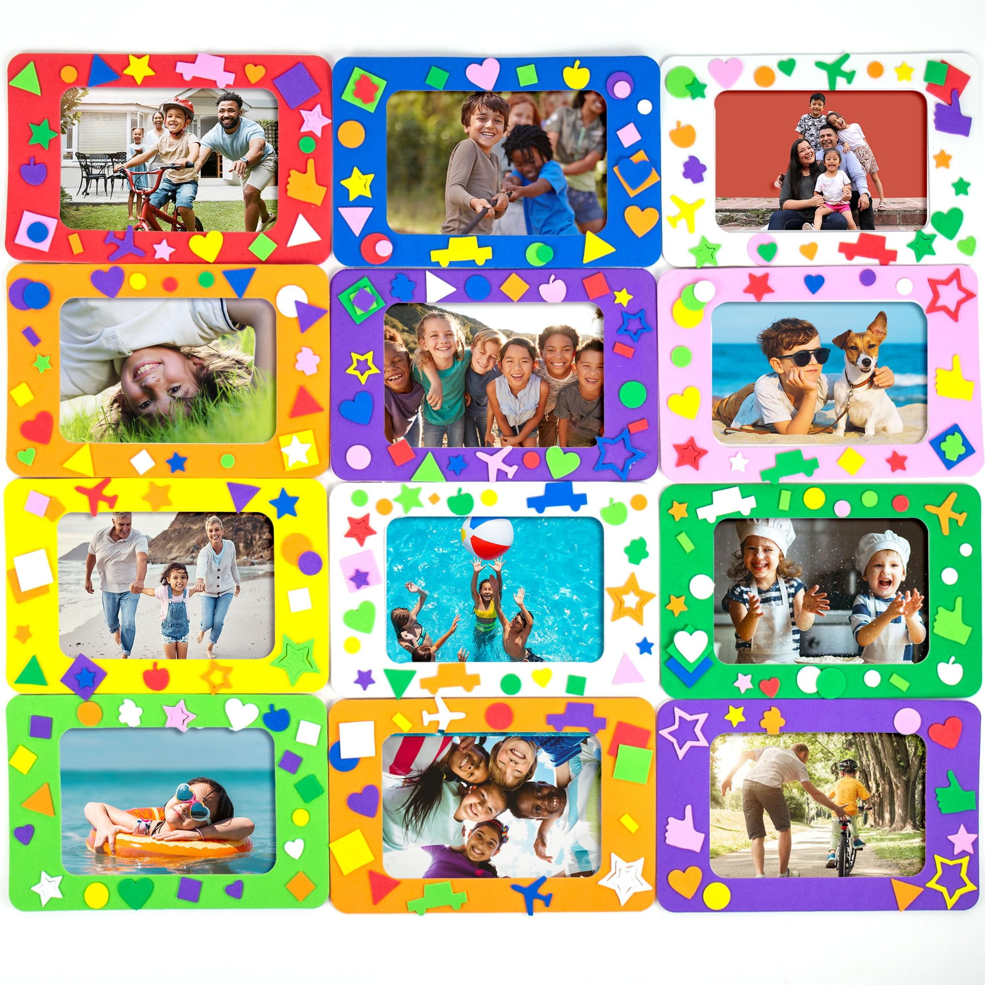 Horizon Group USA DIY JKF25 Foam Picture Frame Kit, 12-Pack of 4x6-Inch ...