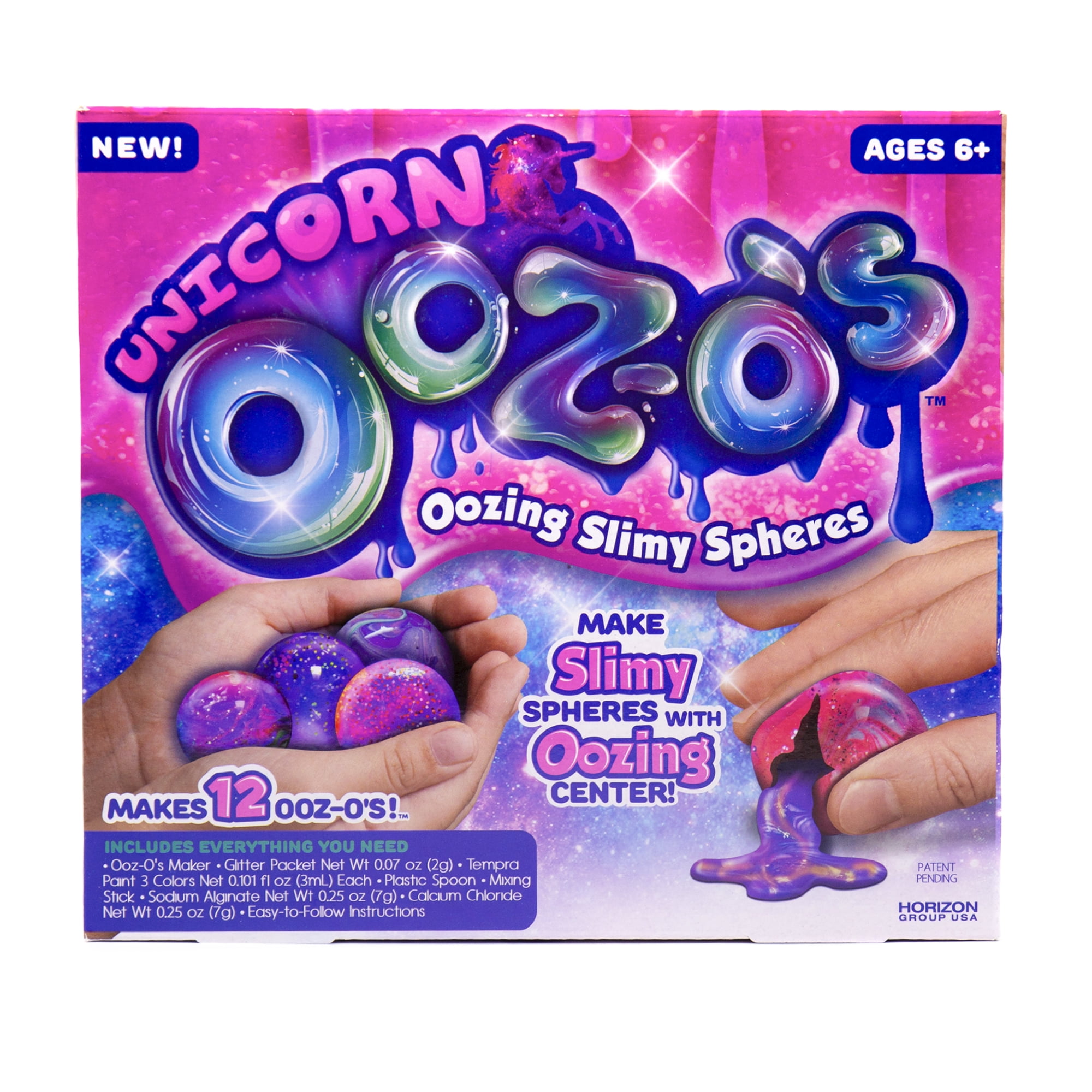 Horizon Group USA Unicorn Ooz-O's Make Your Own Oozing Slime Spheres, 1 ...