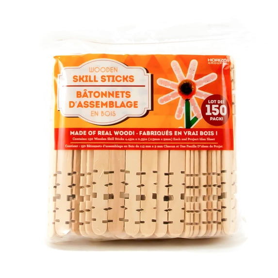 Horizon Group Wooden Skill Sticks 150ct - Walmart.com