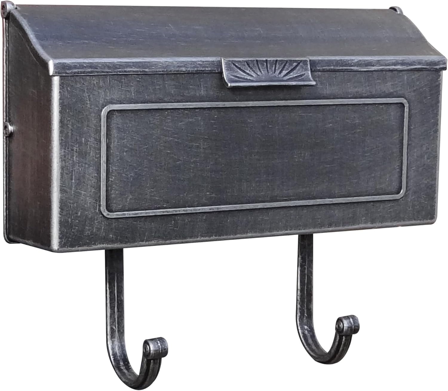 Horizon Horizonal Swedish Silver Wall-Mounted Mailbox - Walmart.com