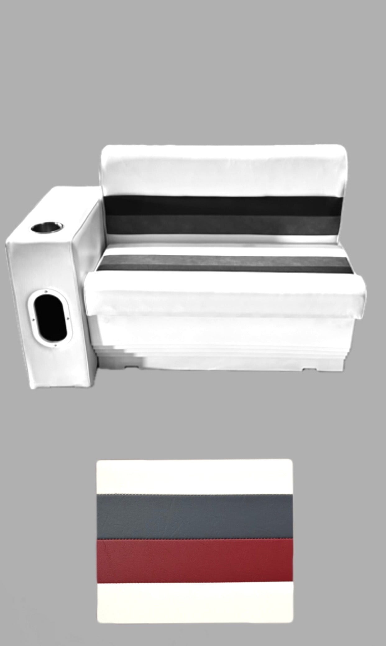 Horizon Manufacturing Pontoon Furniture Set 3 PC Premium 001 White ...