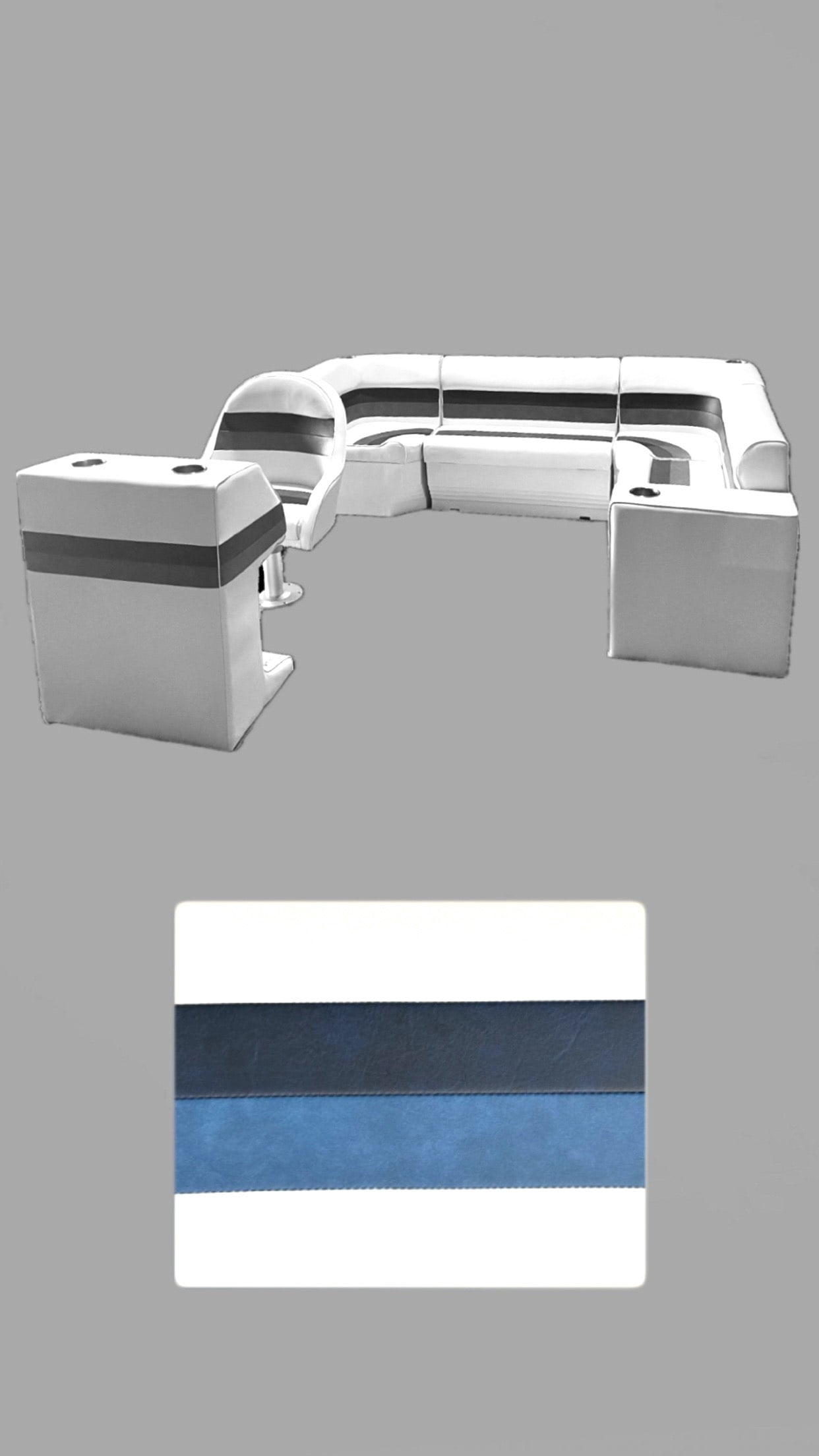 Horizon Manufacturing Premium Pontoon Furniture Set 11 PC Premium 007 ...