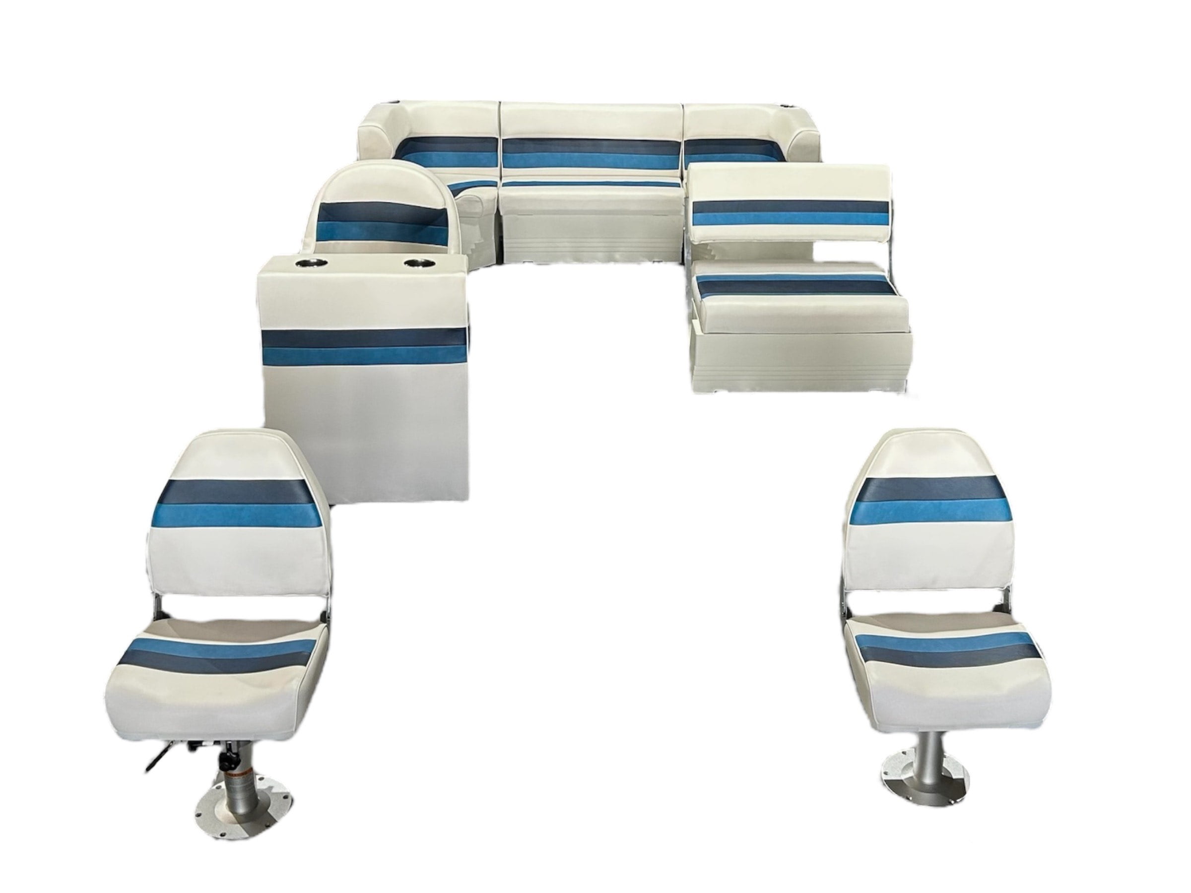 Horizon Manufacturing Premium Pontoon Furniture Set 12 PC Premium 012 ...