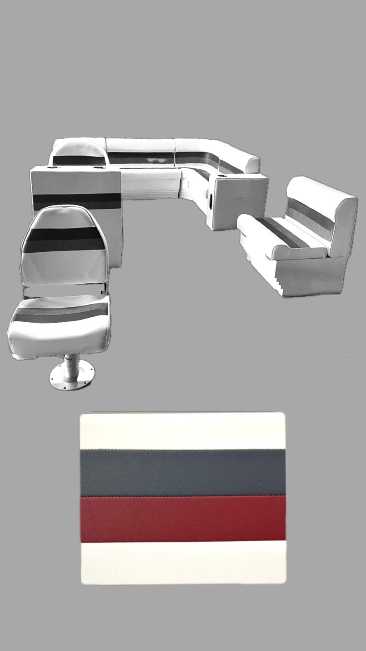 Horizon Manufacturing Premium Pontoon Furniture Set 14 PC Premium 008 ...