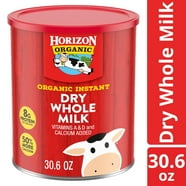 Great Value Instant Dry Whole Milk, 39.5 oz Bag, Makes 8 Quarts, 32 ...