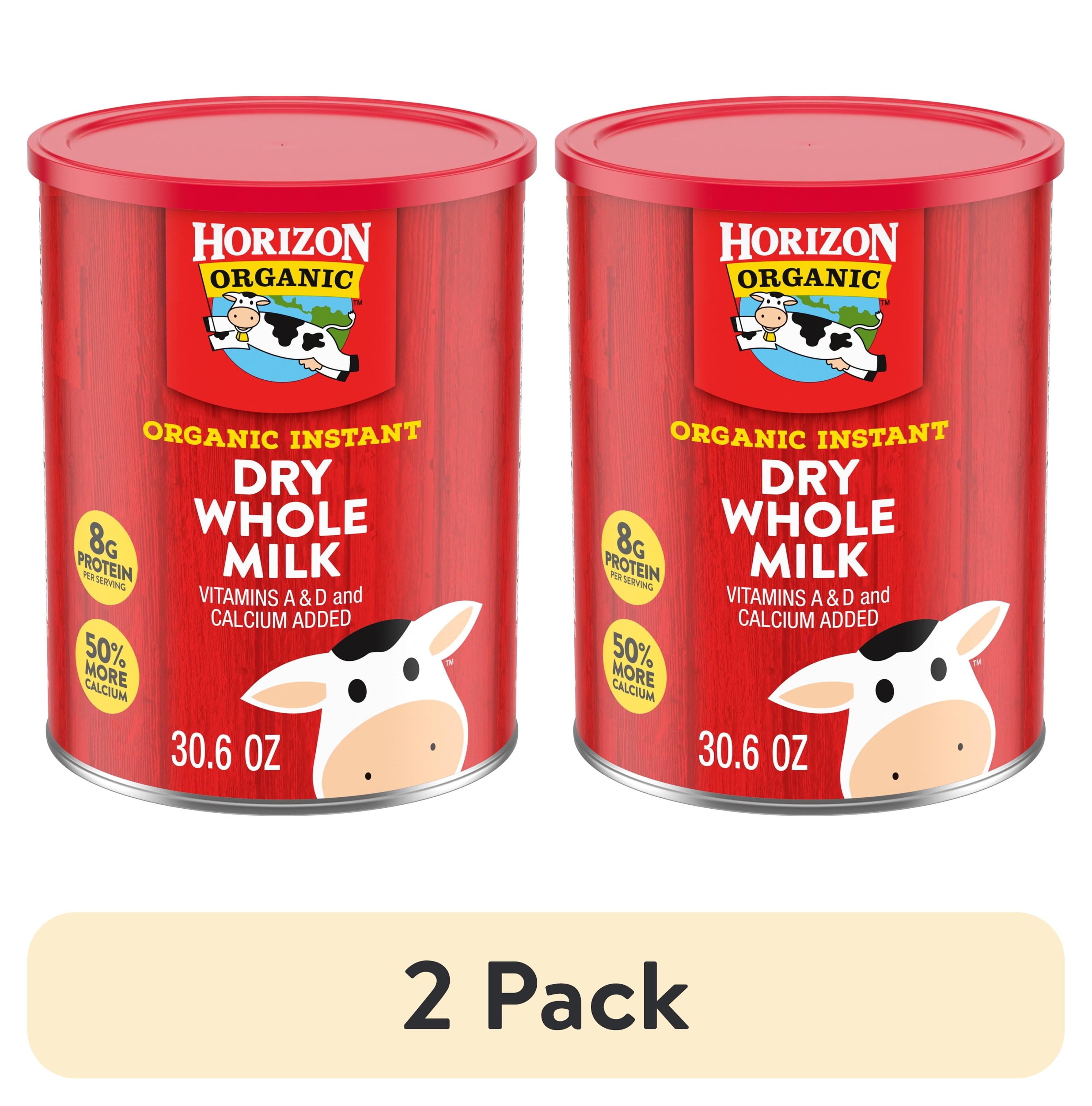 (2 pack) Horizon Organic Instant Dry Whole Milk, 30.6 oz. Canister ...