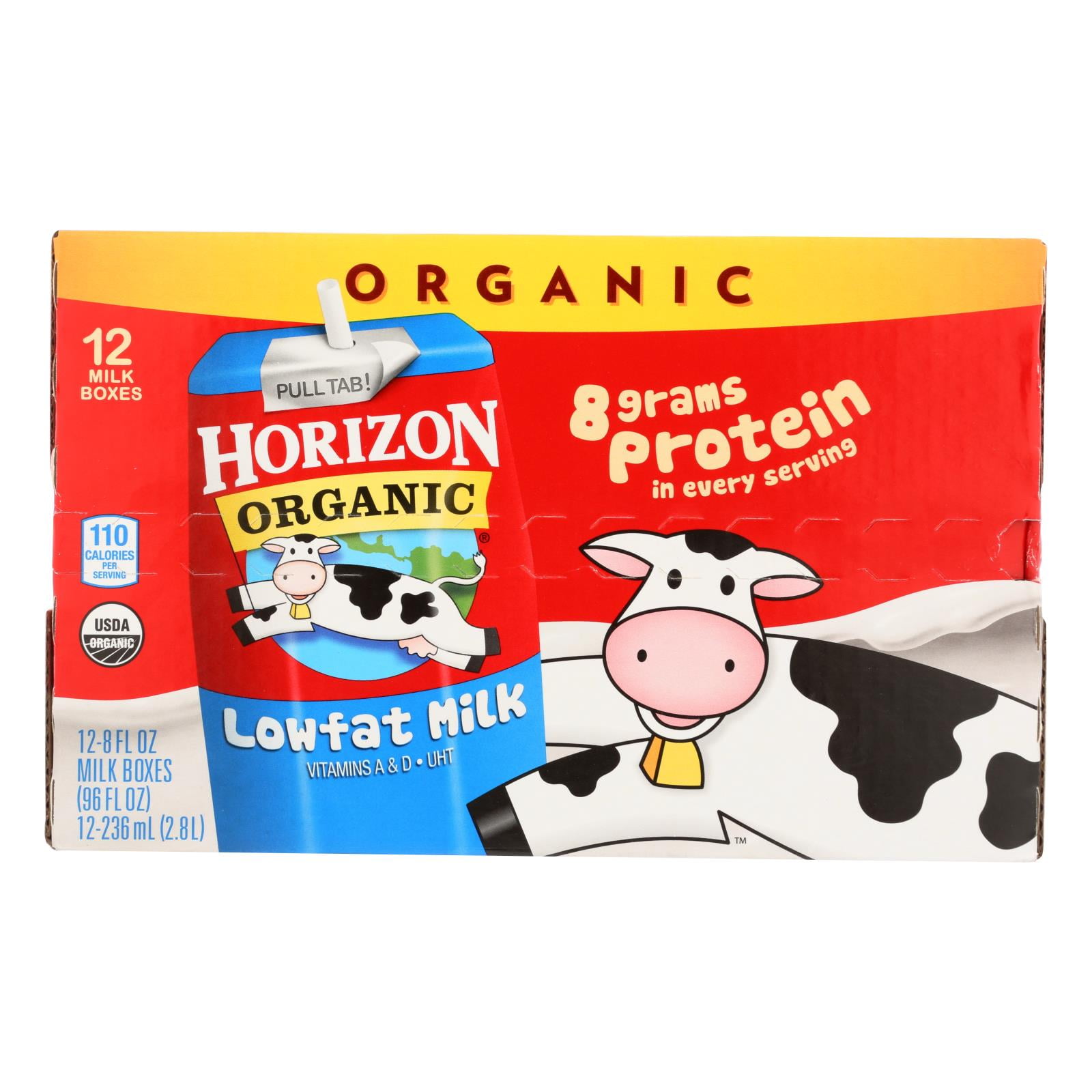 Horizon Organic Low-Fat Milk, 8 Fl. Oz. - Walmart.com