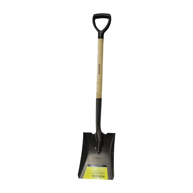 Horizon Tools HT-52792 43 x 9 x 4 in. 16 gauge Square Point Shovel with ...