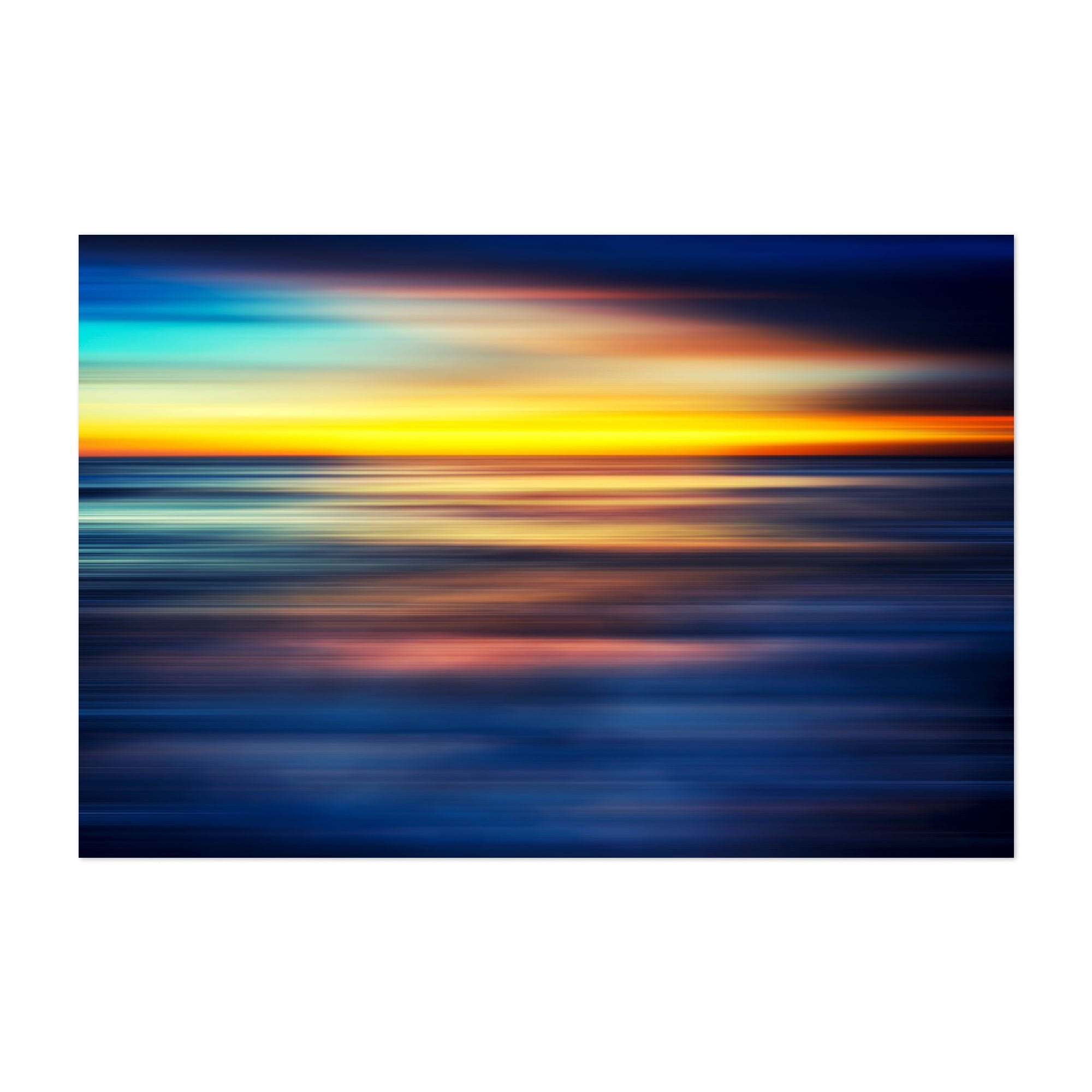 Horizons in Motion - Photography Abstract Ocean Sunset Seascape ...
