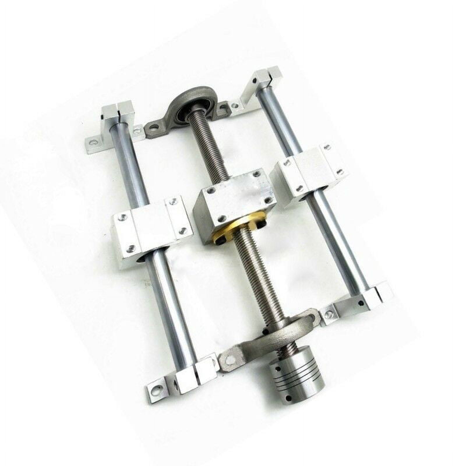 Horizontal 150/250/350mm T8 Dual Screw Rod Linear Rail Support Guide ...